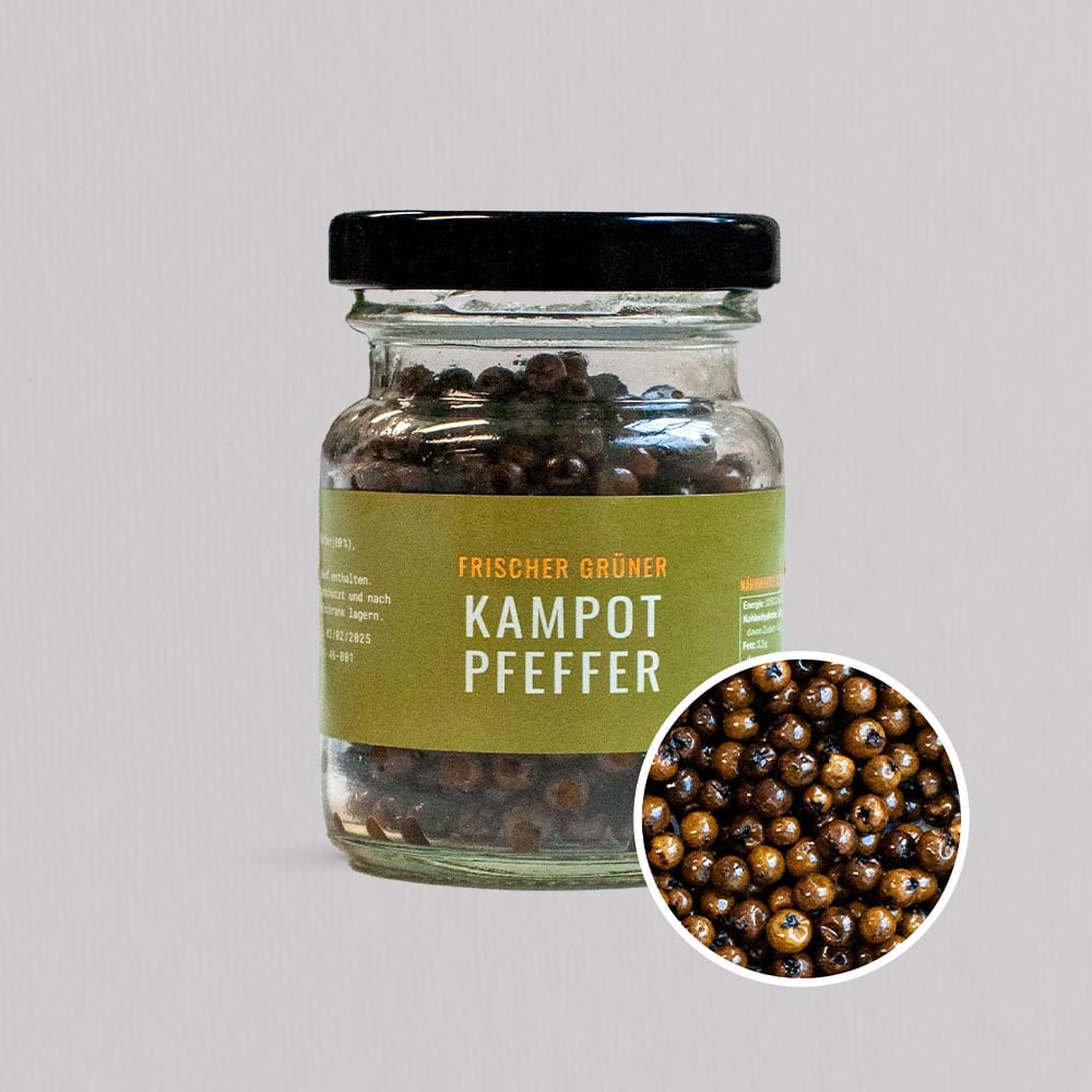 40 g Frischer Grüner Kampot Pfeffer | Hennes Finest Pfeffer