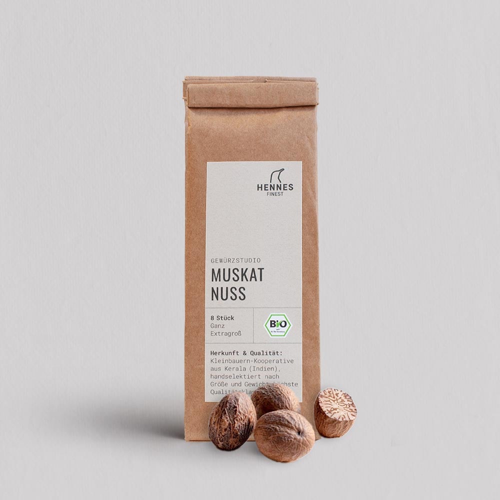 Muskatnuss | 8 Stk. | Bio - Hennes' Finest